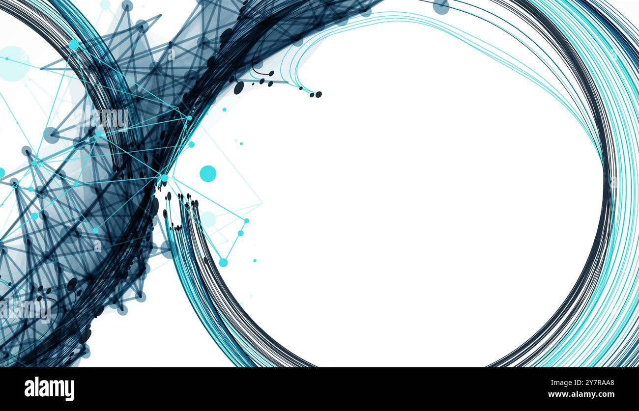 Abstract colored background with many intersecting lines. Hand drawn ...