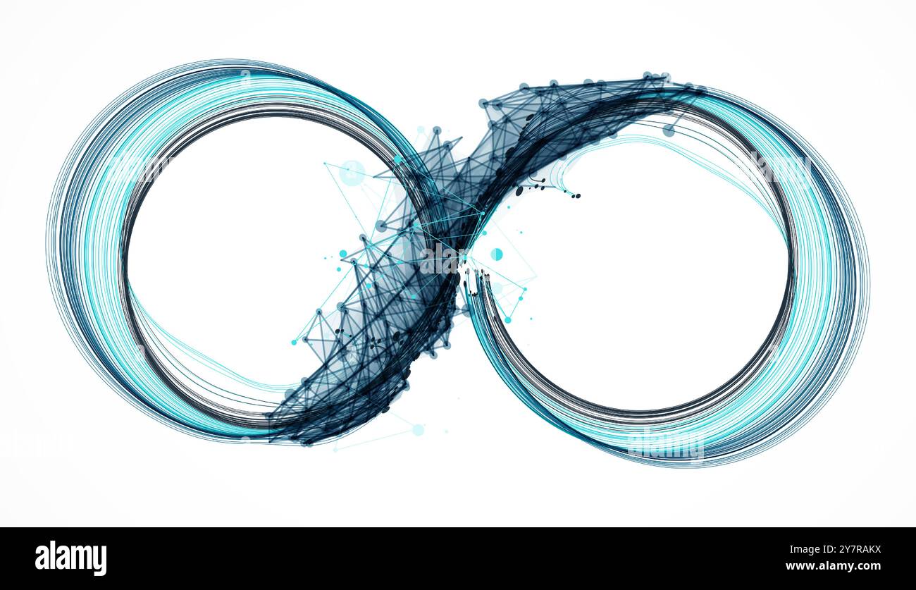 Abstract colored background with many intersecting lines. Hand drawn ...