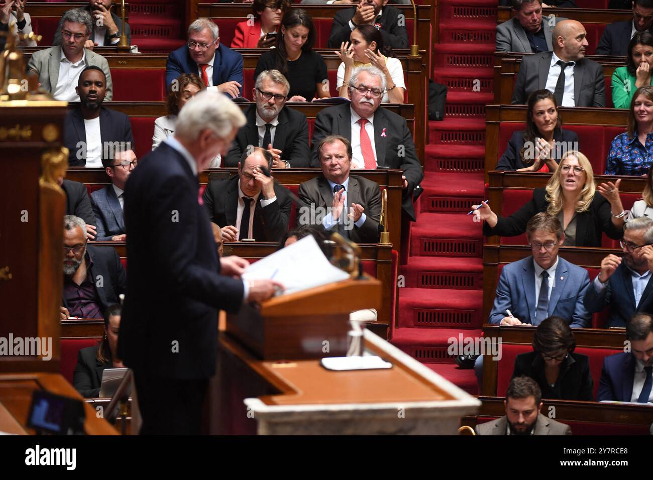 Paris, France. 01st Oct, 2024. French Prime Minister Michel Barnier ...