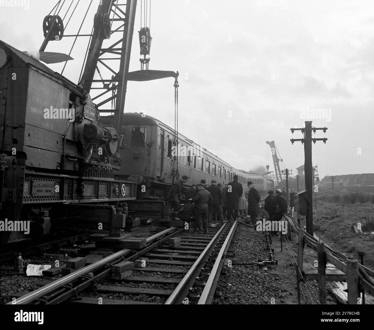 LONDON TRAIN DERAILED. On 13.2.54, coach A was derailed today at ...