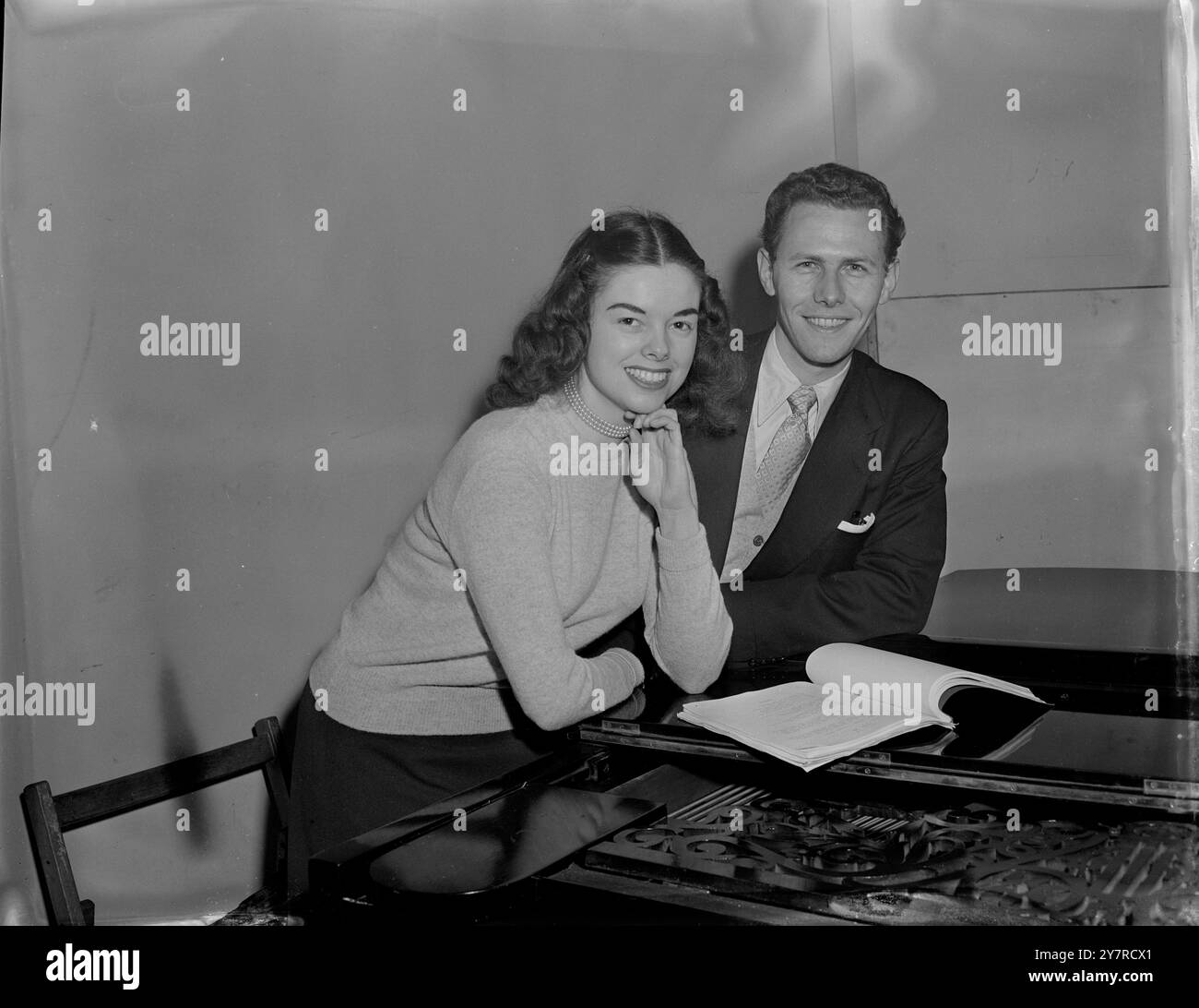 Musical audition Black and White Stock Photos & Images - Alamy