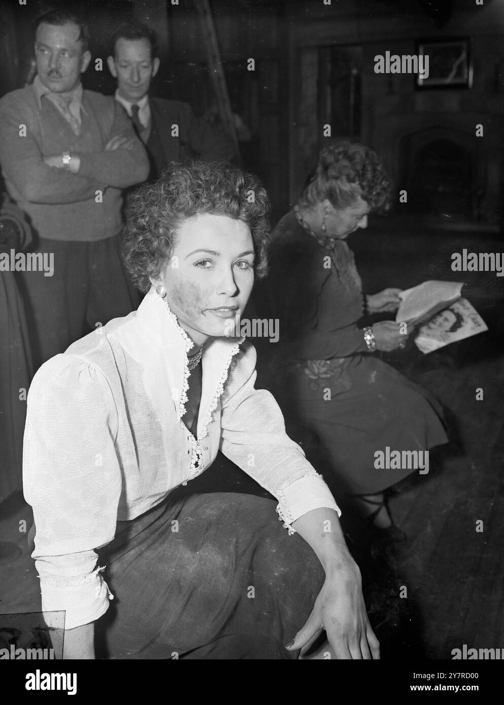 FRENCH FILM ACTRESS MAKES HER FIRST BRITISH FILMS. 3.2.54. I.N.P. photo ...