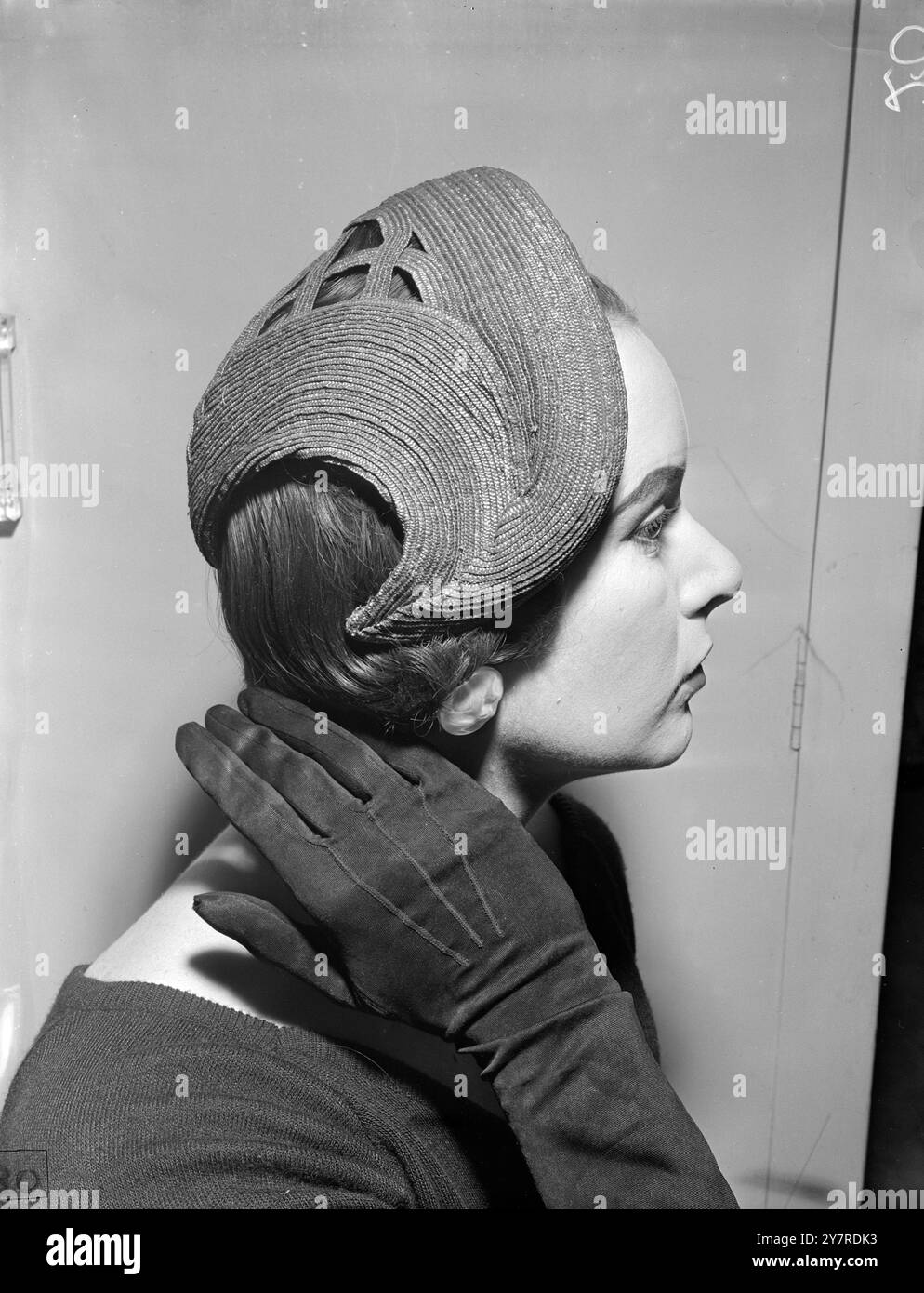 SPRING HAT FASHIONS. 28.1.54. Spring hat fashions were on display in ...