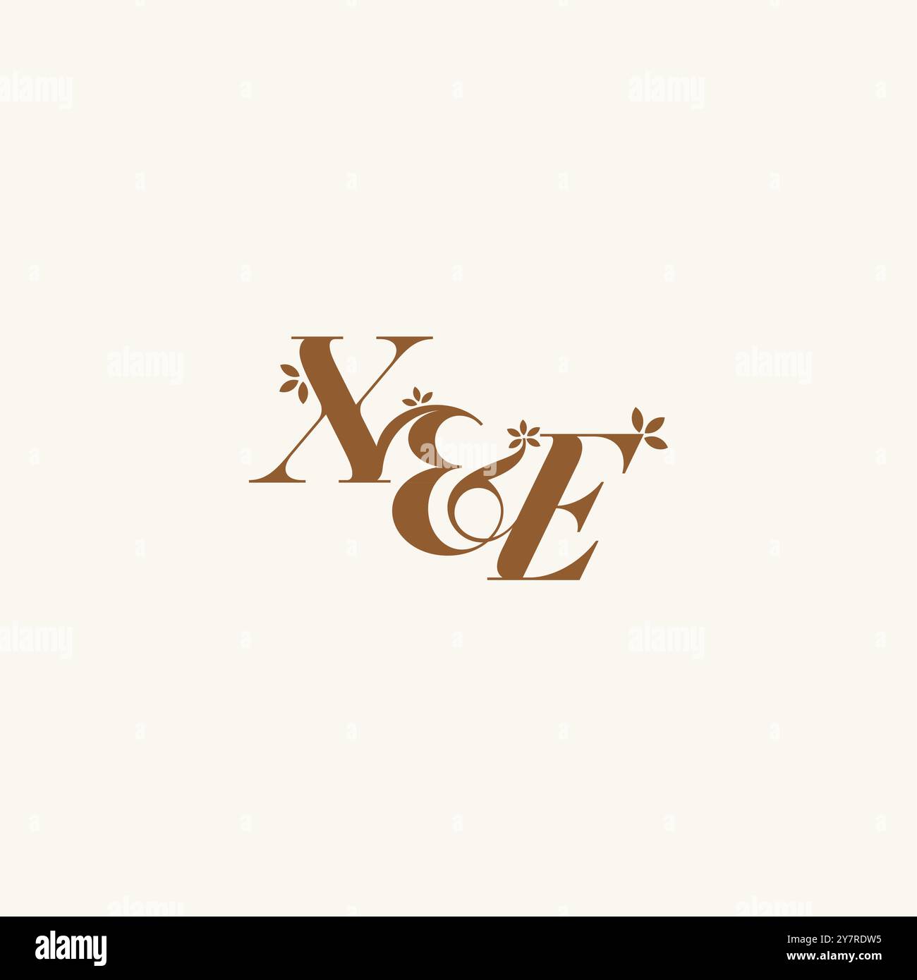 XE letter organic and nature concept initial wedding beauty bold ...