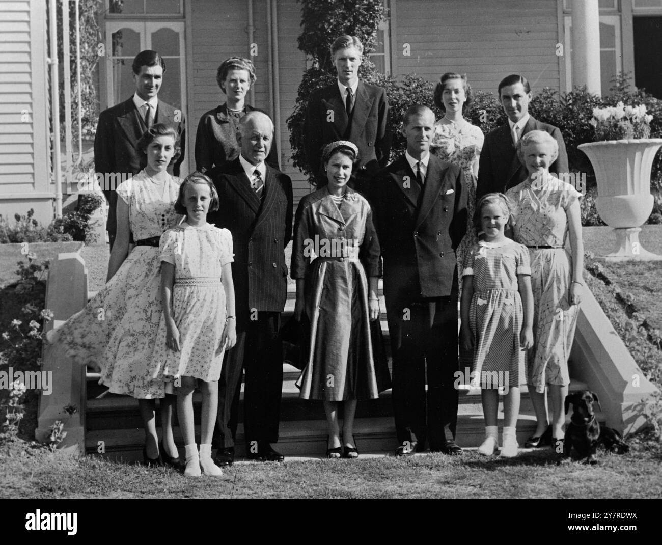 ROYAL GUEST AT GOVERNMENT HOUSE WELLINGTON NEW ZEALAND. 23.I.54. I.N.P ...