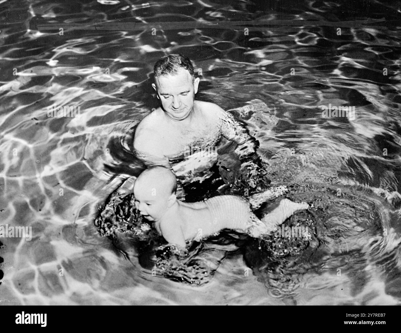 SEVEN MONTHS OLD--AND ON HIS WAY TO AQUATIC STARDOM. Amarillo, Texas ...