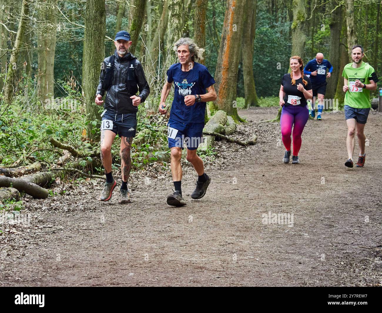 Trail runners cross country running hi-res stock photography and images ...