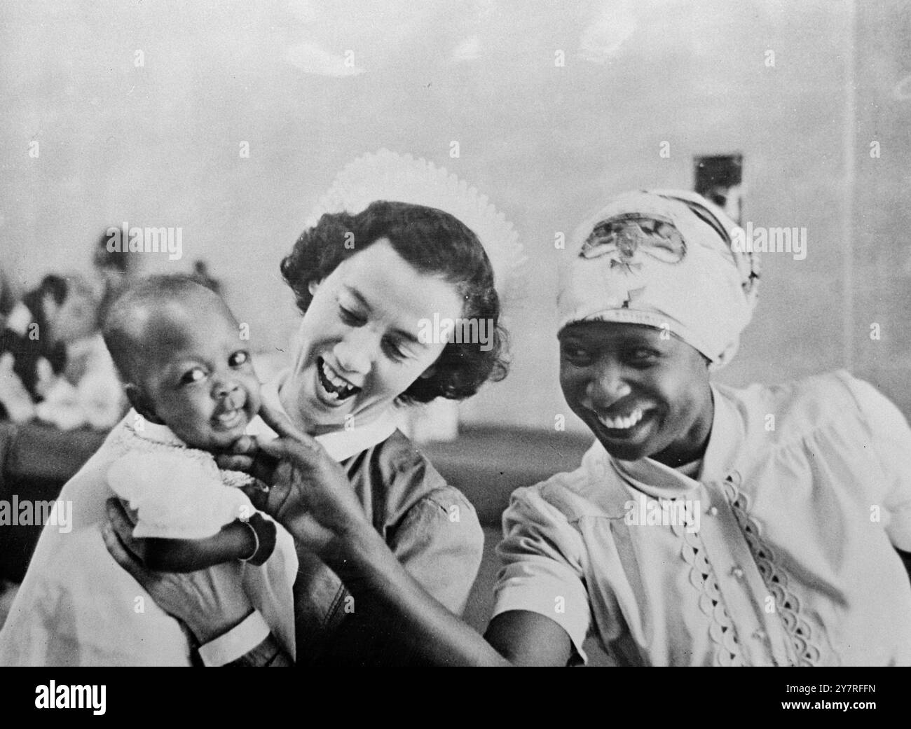 A smile from baby Boko 17.12.53 Four-month-old Wariboko ("Boo"), the ...