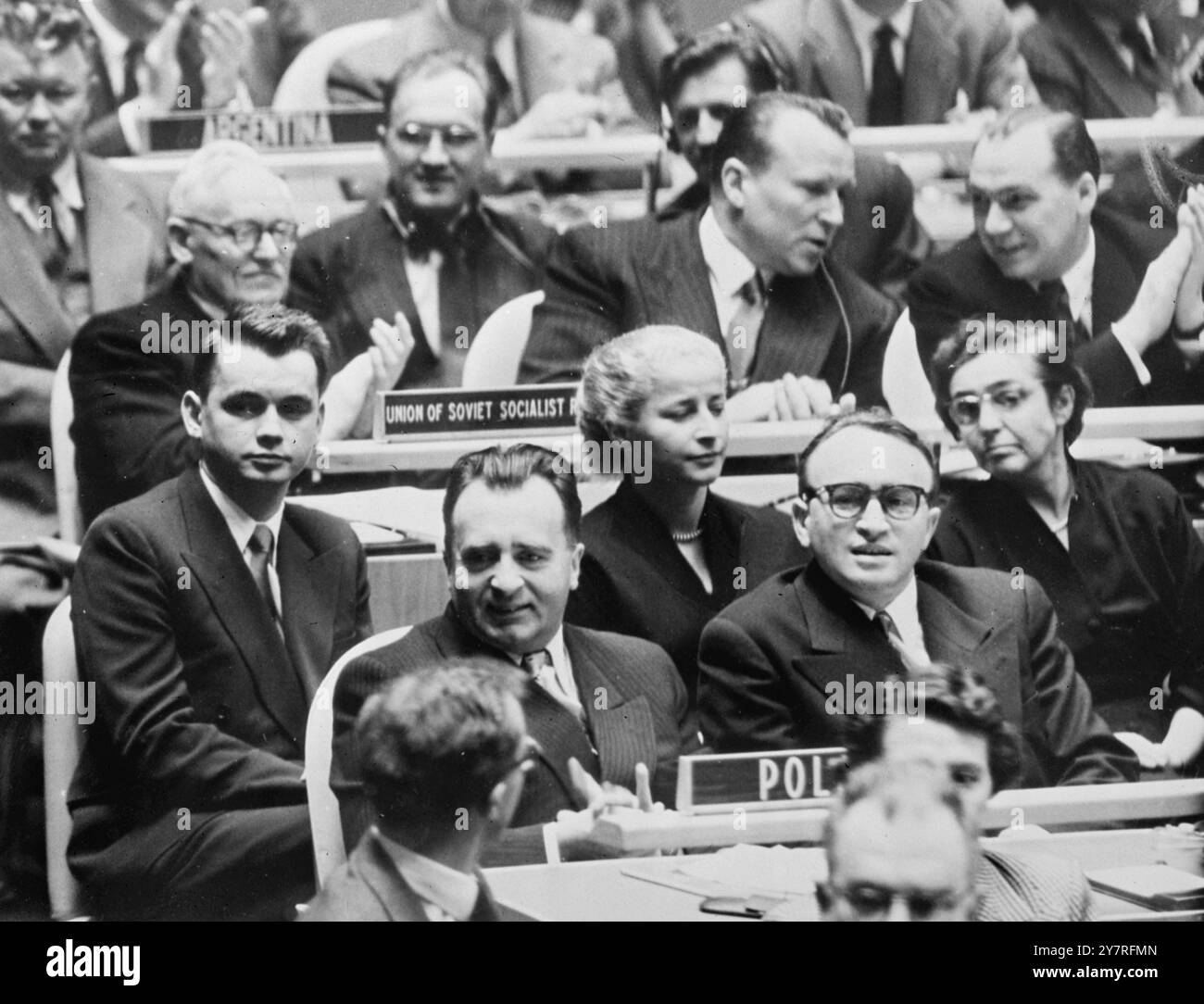Communists applaud Eisenhower's atom speech. On 12-10-1953, only 40 ...