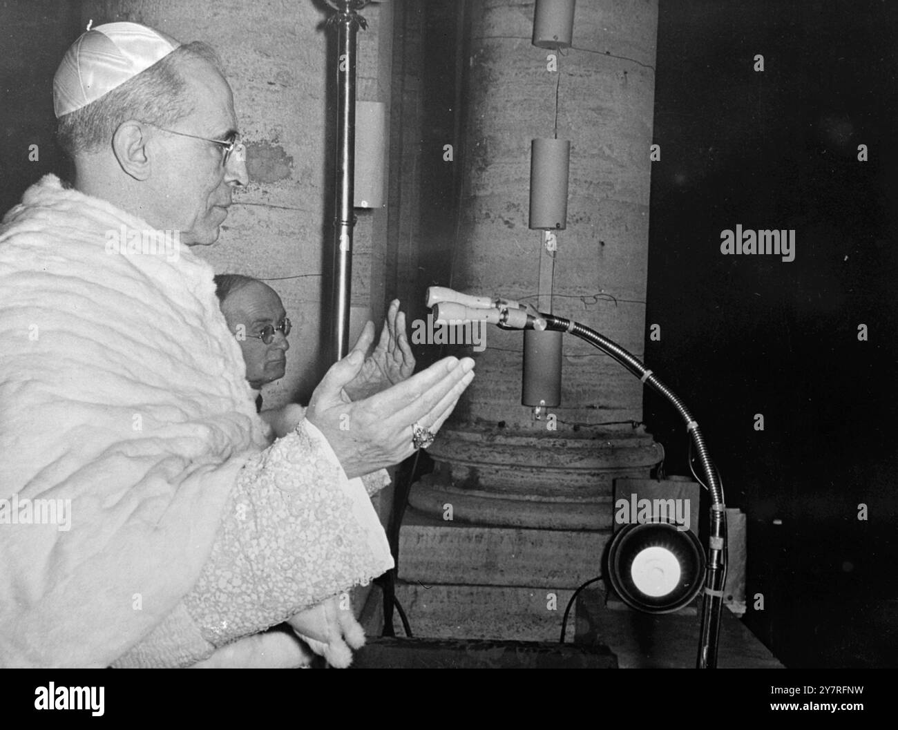 I.N.P. photo shows the Pope blessing the city of Rome and the world ...