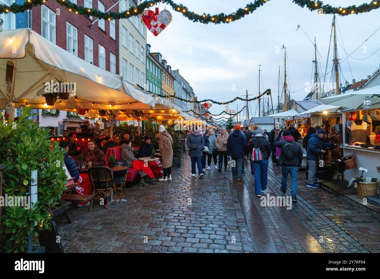 Christmas market in Copenhagen, Denmark Stock Photo - Alamy