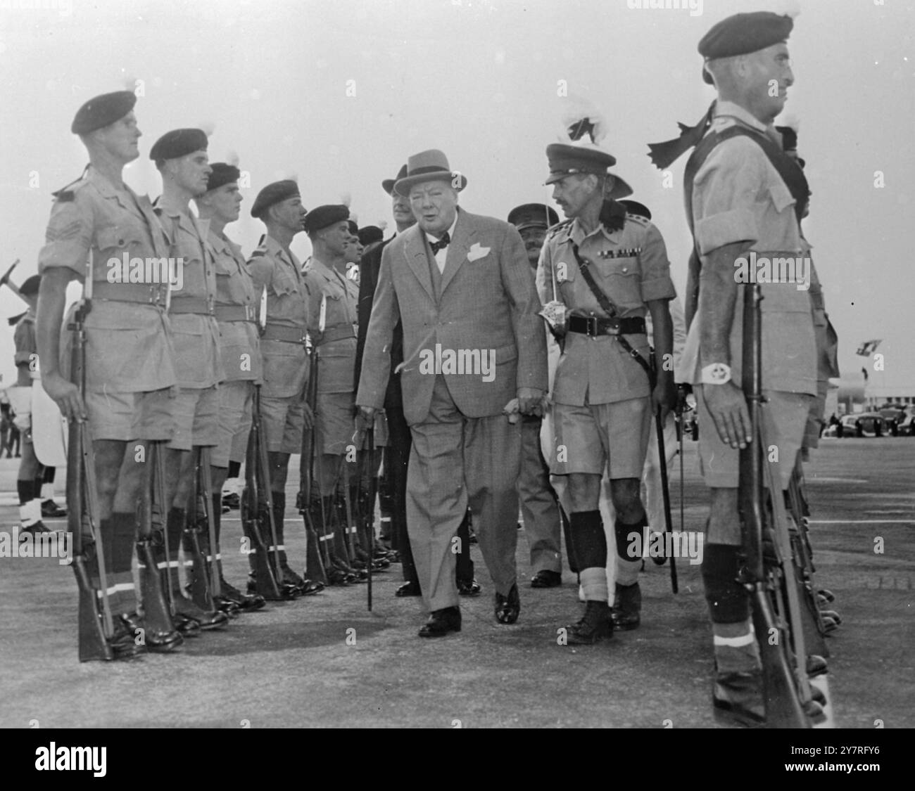 Sir Winston's arrival in Bermuda on 4.12.53. The Prime Minister, Sir ...