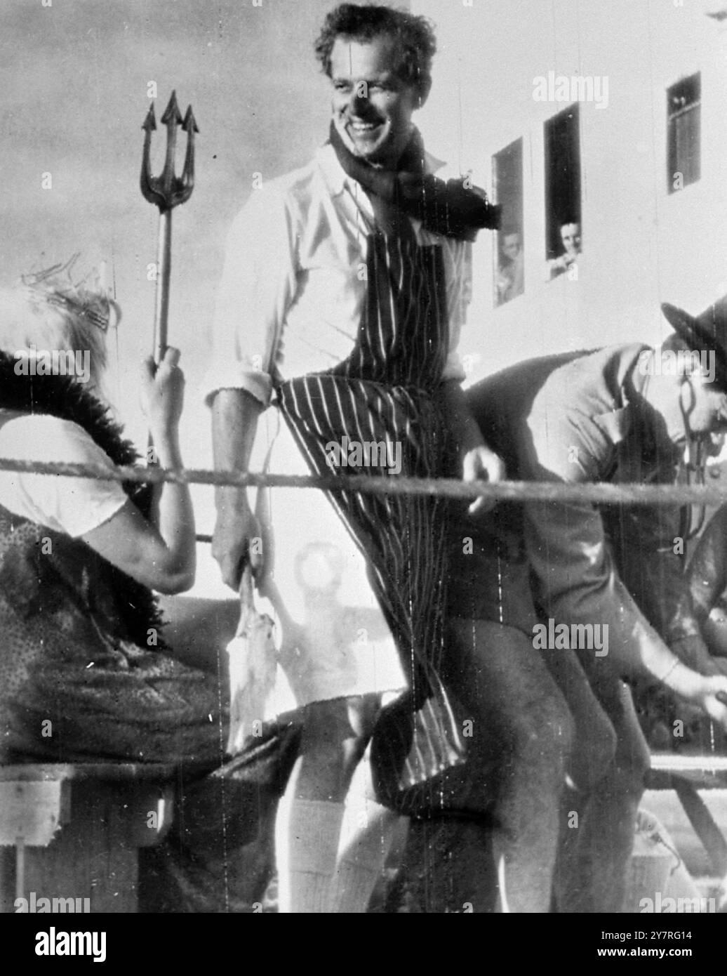 Duke of Edinburgh officiates at the 'crossing the line' ceremony aboard ...