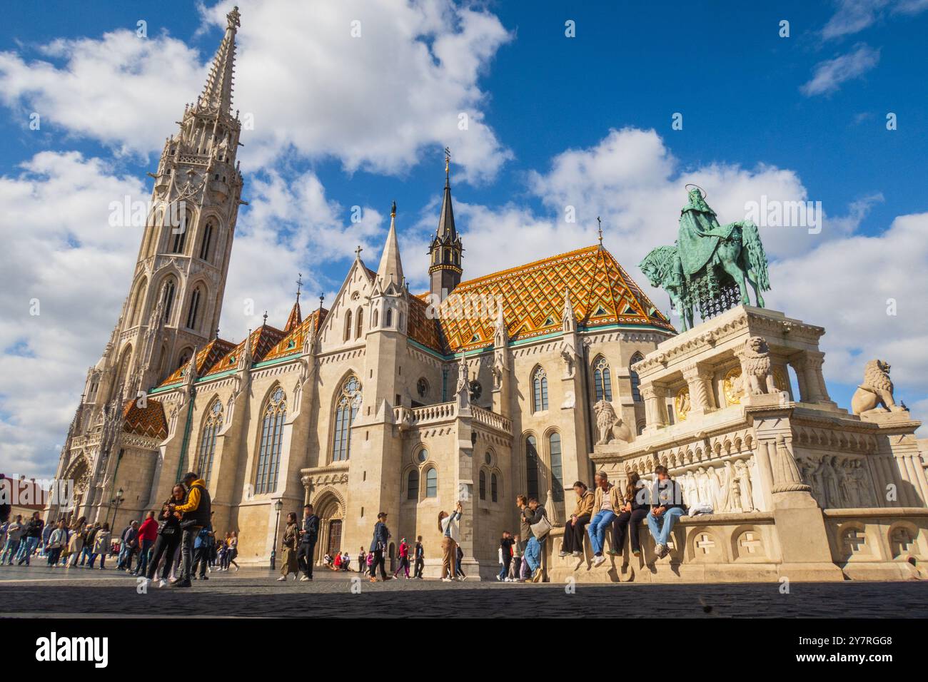 Gothic matthias church atop hi-res stock photography and images - Alamy