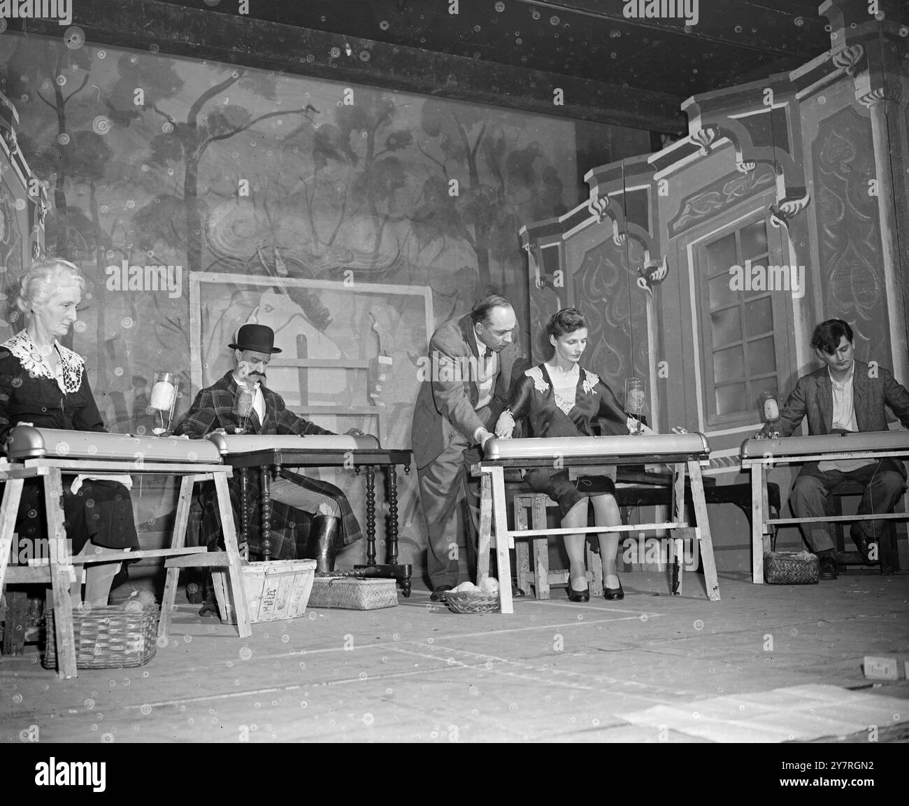 Sitting knitting An unusual scene occurs in the first act of French ...