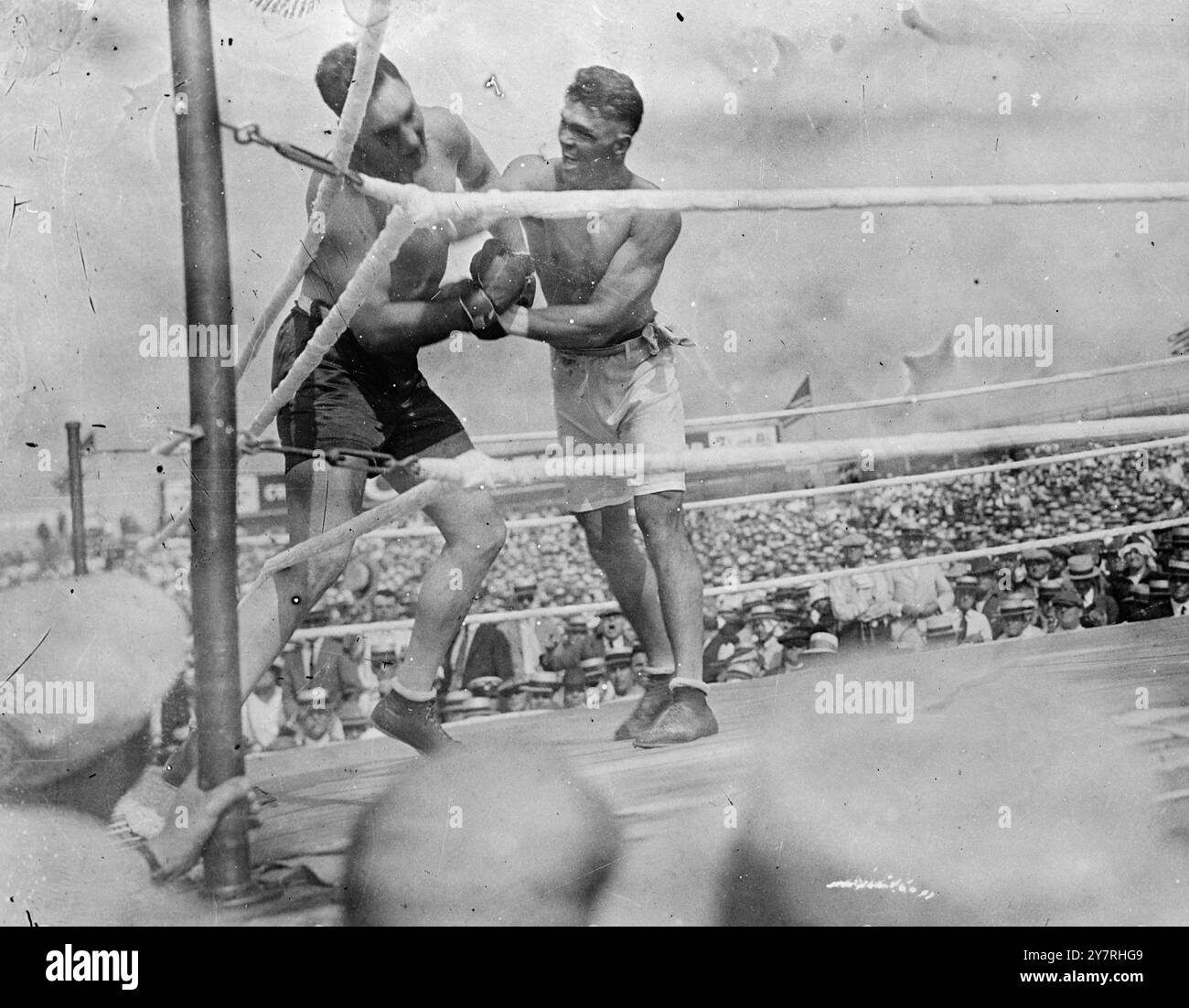 Great fights of the past. On July 4, 1919, Jack Dempsey won the ...