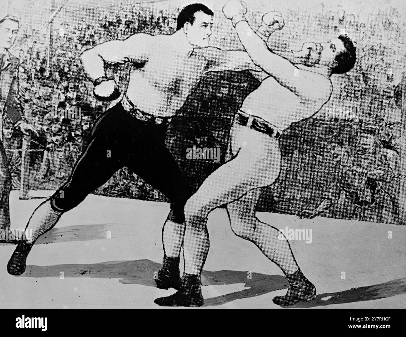 Great fights of the past. Oversized gloves were used for the first time ...