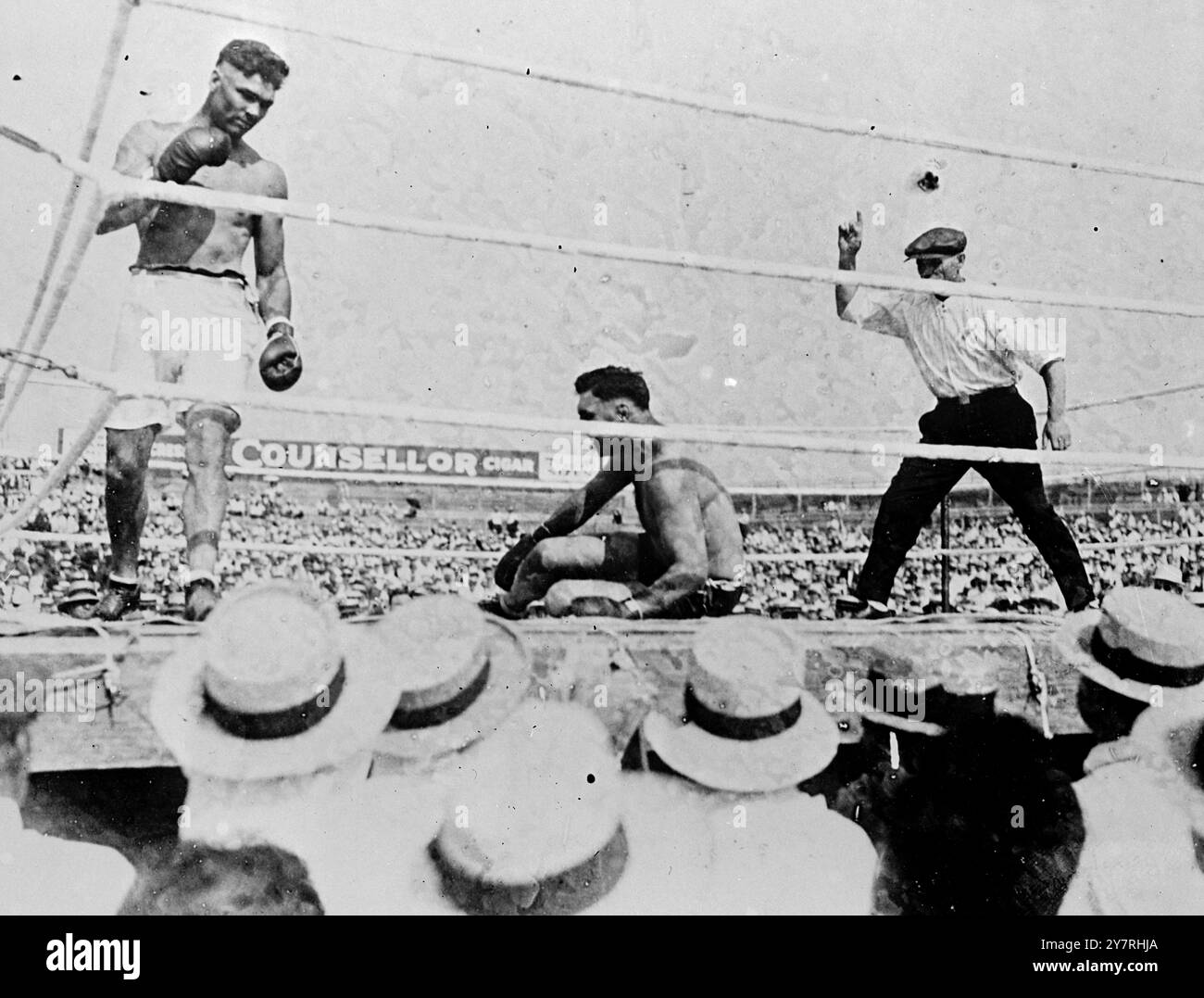 Great fights of the past. On July 4, 1919, Jack Dempsey won the ...