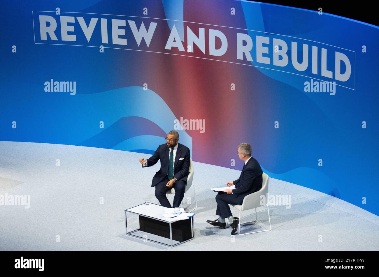 Birmingham, UK. 01st Oct, 2024. James Cleverly Speaks to main hall. Day ...