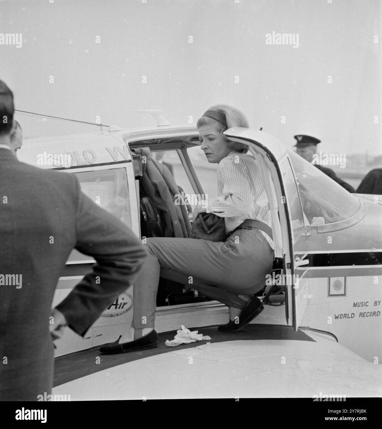 AIRBORNE AT LASTLONDON: About to take off on the sort of flight which ...