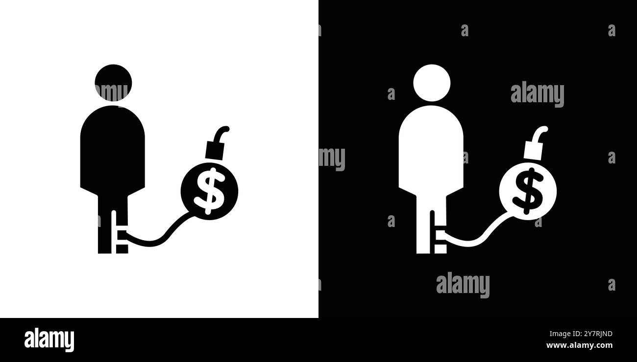 Debt holders icon vector line logo mark or symbol set collection ...