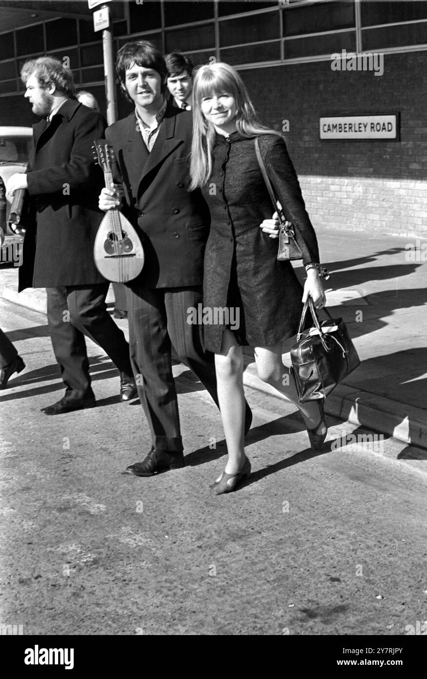 PAUL AND JANE RETURN FROM INDIALondon, England UK : Beatle Paul ...
