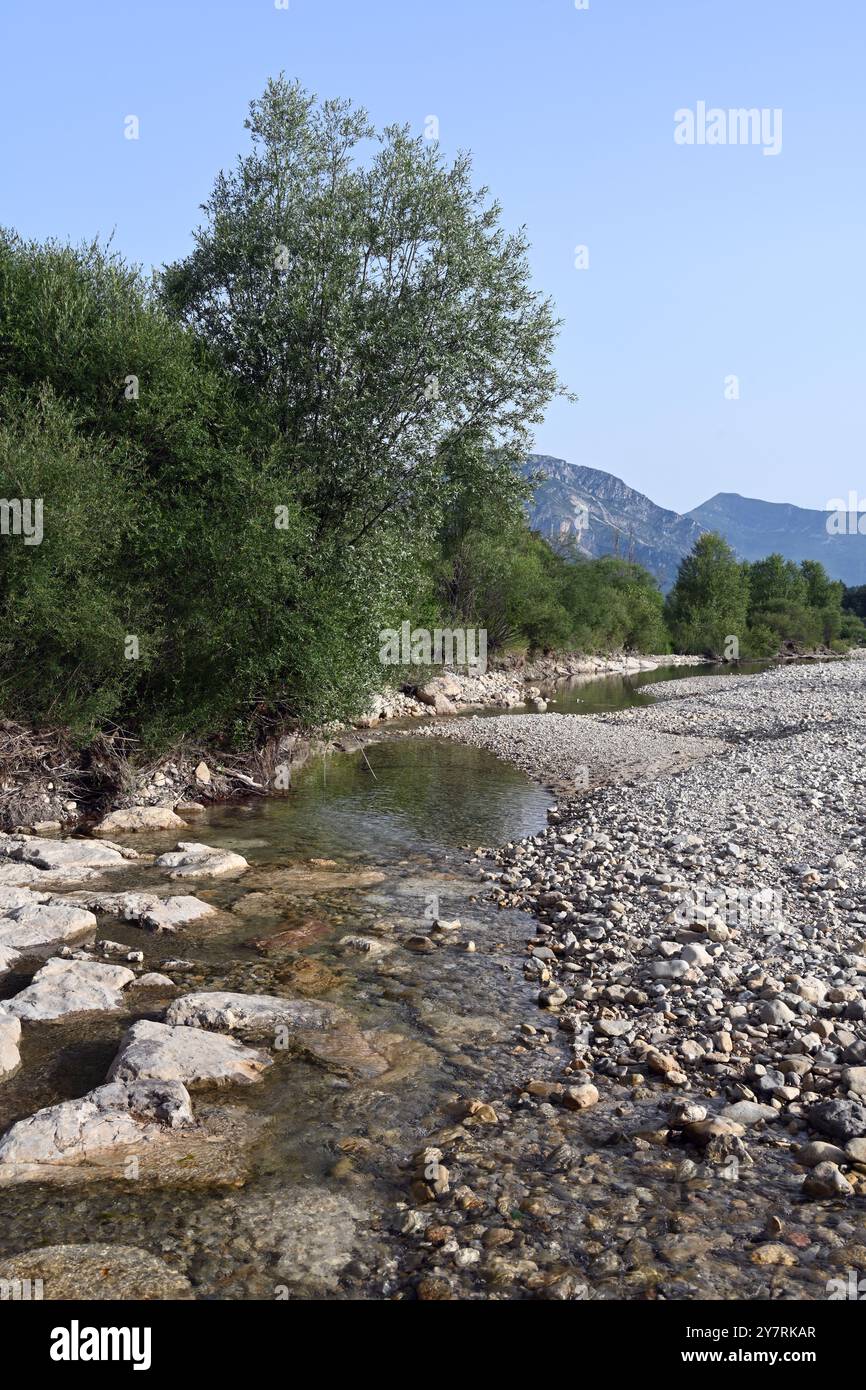 River Le Jabron at Trigance in the Verdon Regional Park Var Provence ...