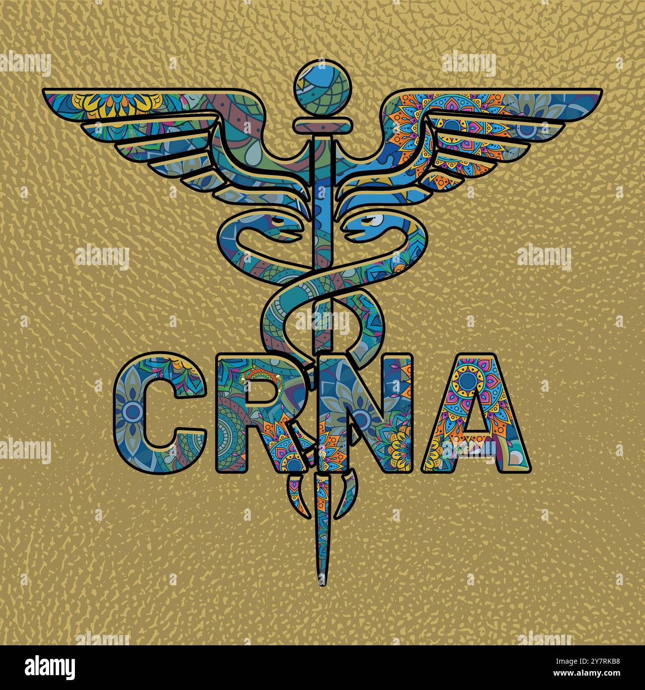 CRNA Nurse, Medical symbol caduceus nurse practitioner CRNA vector ...