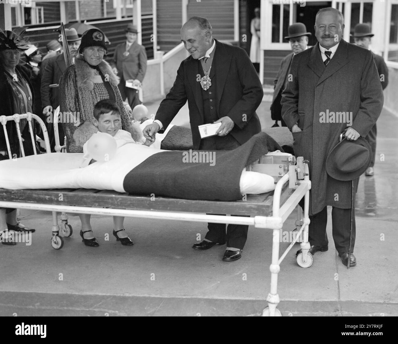 Founder's Day at the Treloar Cripples Hospital at Alton.Lady Batho, the ...