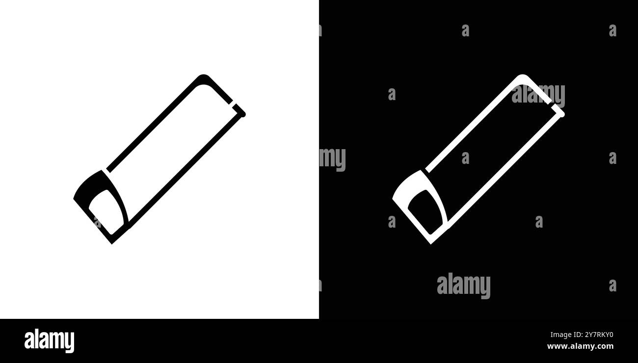 hacksaw icon vector line logo mark or symbol set collection outline ...