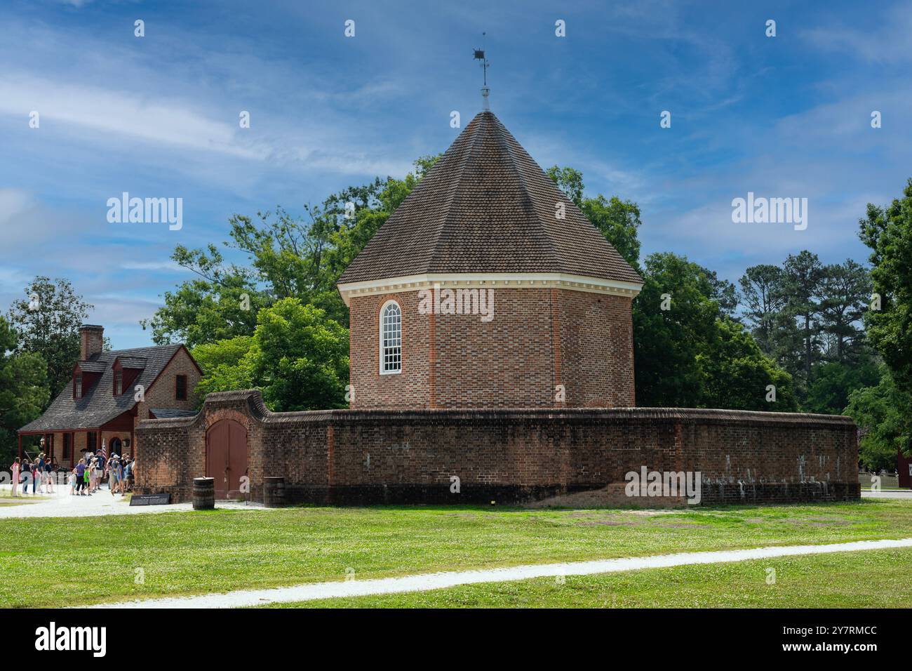 The Magazine erected 1715 in Colonial Williamsburg Stock Photo - Alamy