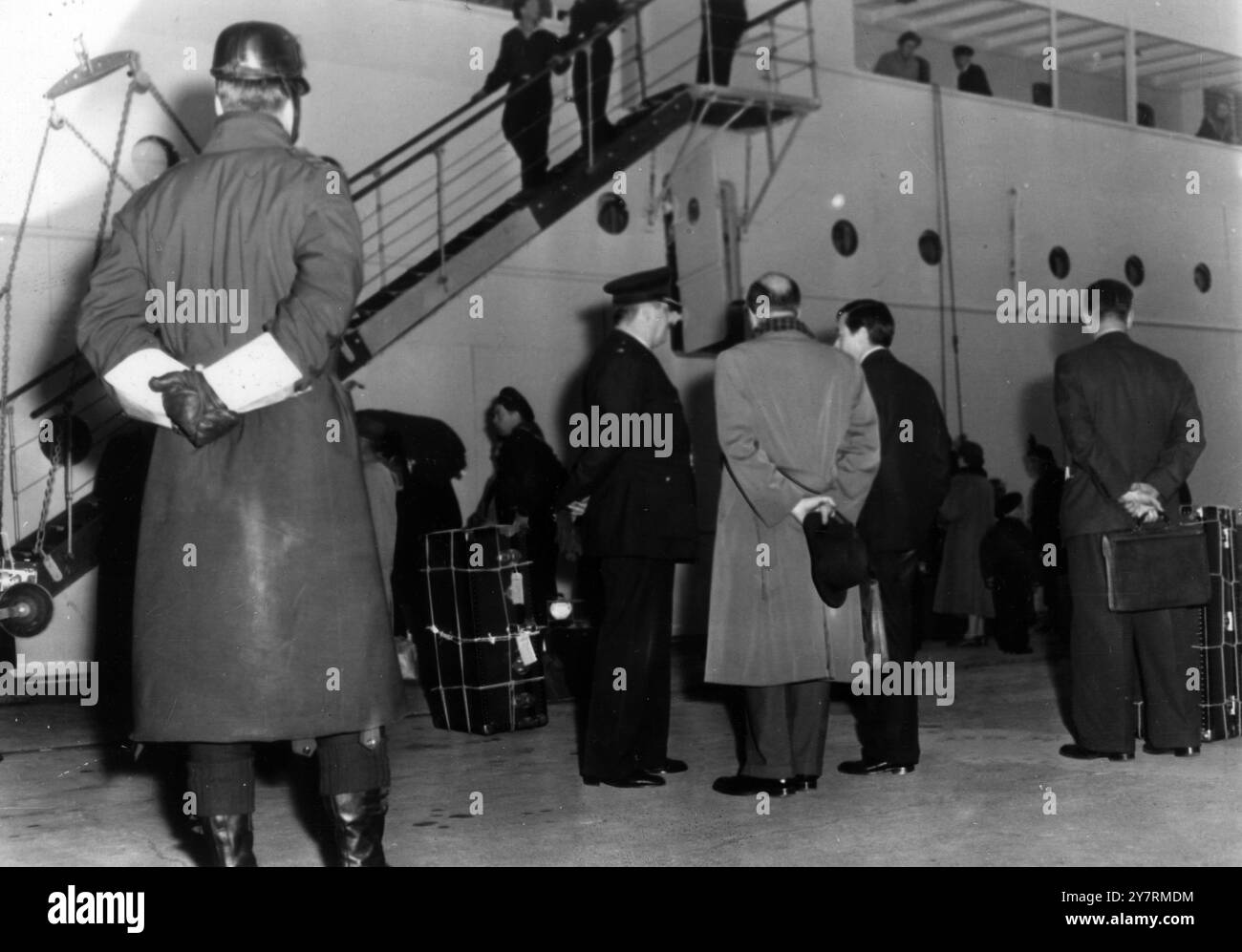 SOLICITORS WAIT ON THE QUAYSIDE FOR TATIANA. 12 October 1956 Solicitors ...