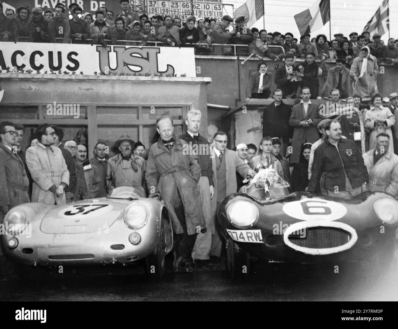 DRIVERS STAND IN MEMORY OF RACE ENDLE MANS, FRANCE : In the 24 hour Le ...