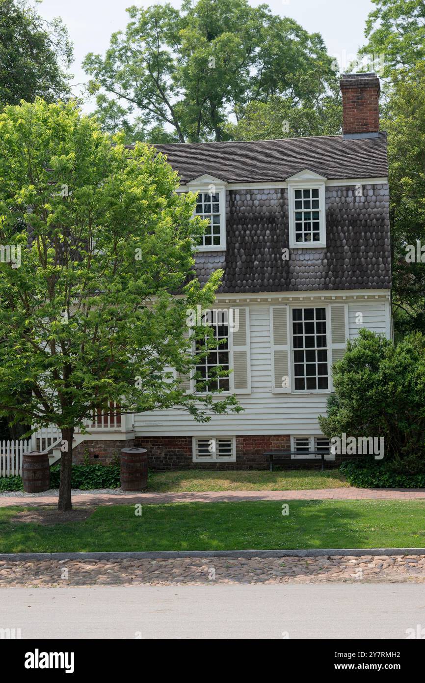 Colonial Williamsburg William Lightfoot House Stock Photo - Alamy