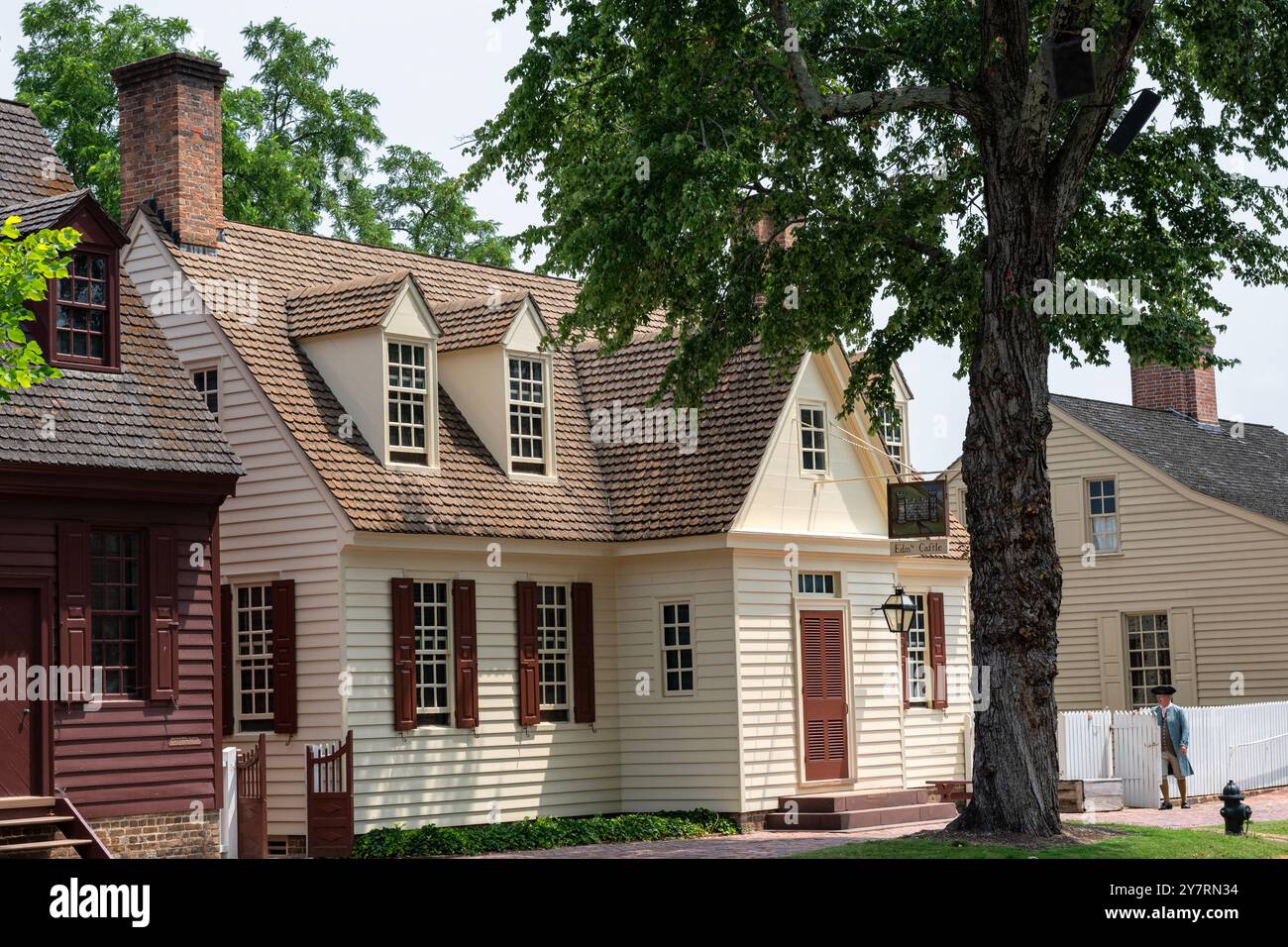 Colonial Williamsburg Edinburgh Castle Tavern Stock Photo - Alamy