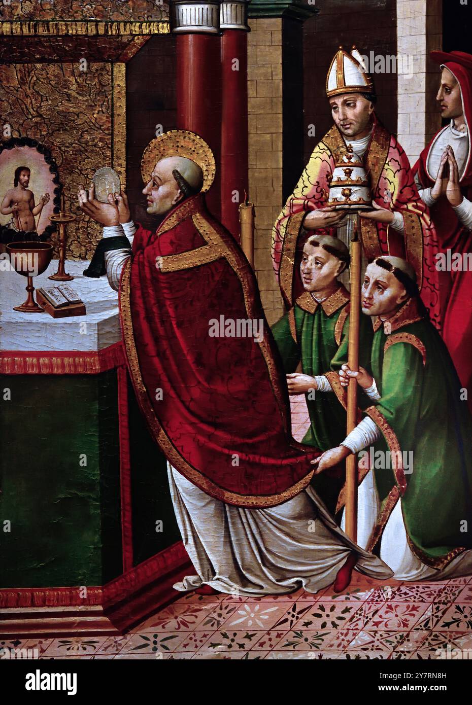 The Mass of Saint Gregory the Great by Master of Portillo 1523-1530 the ...