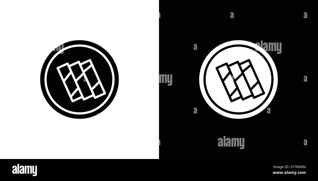 Popiah Icon Vector Line Logo Mark Or Symbol Set Collection Outline Style Stock Vector Image