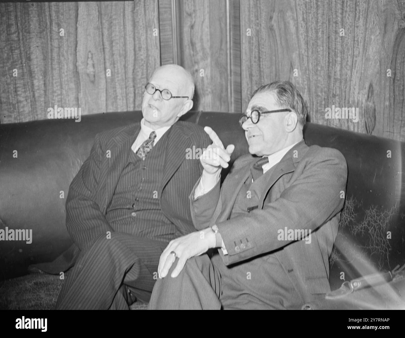 ELECTION OF NEW L.C.C. CHAIRMAN Sir Percy Harris ( left ) , the one ...