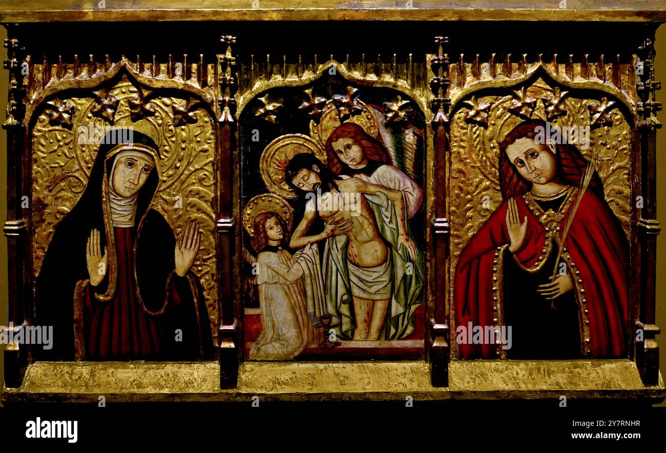 The Mourning Virgin, Dead Christ with two Angels, Mourning Saint John Evangelist ( Central ...