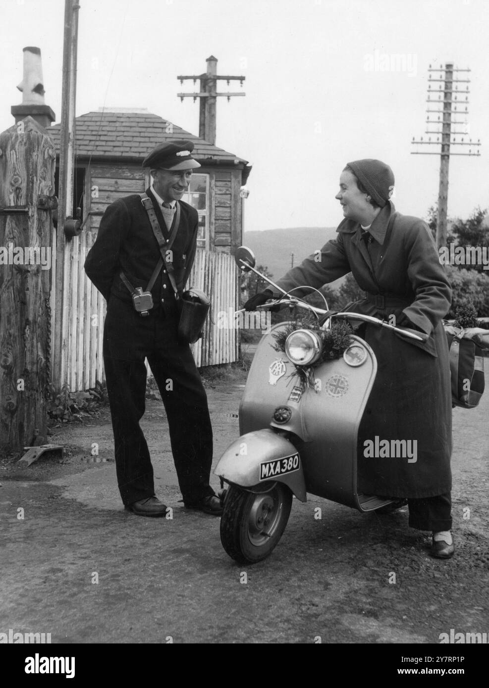 Vespa - DOUGLAS - CONNELL F FERRY BRIDGE TOLL Stock Photo - Alamy