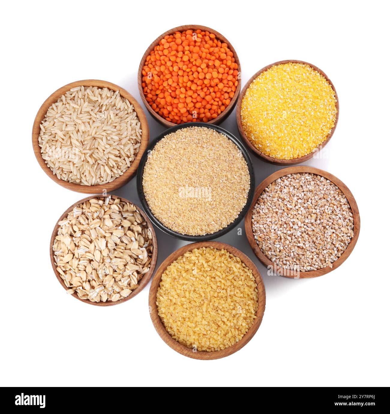 Various types of cereals Cut Out Stock Images & Pictures - Alamy