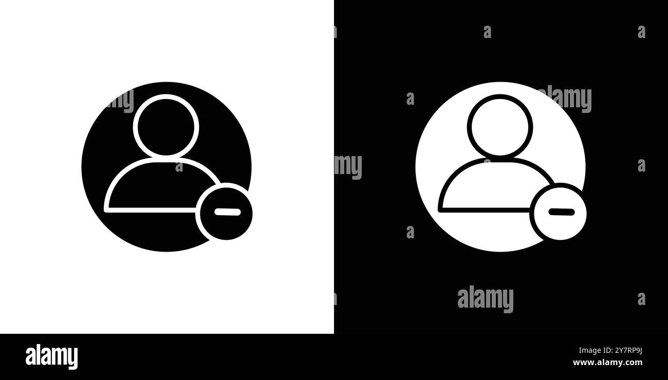 Block User Icon vector line logo mark or symbol set collection outline ...