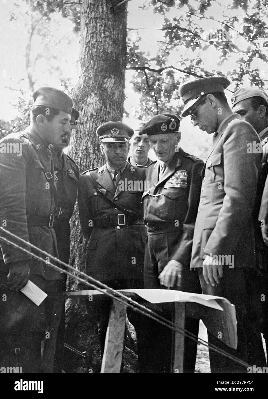 MONTGOMERY SEES YUGOSLAV ARMY TRAINING - 21.9.53. - Field Marshal ...