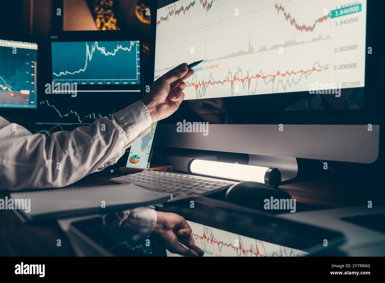 Stock market charts hi-res stock photography and images - Alamy