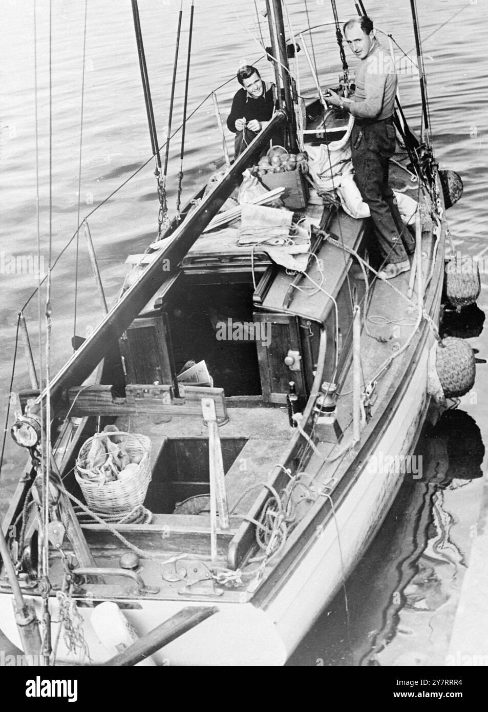 TINY SLOOP SURVIVES WORST AFRICAN GALE 6.8.53Somewhere at sea between ...