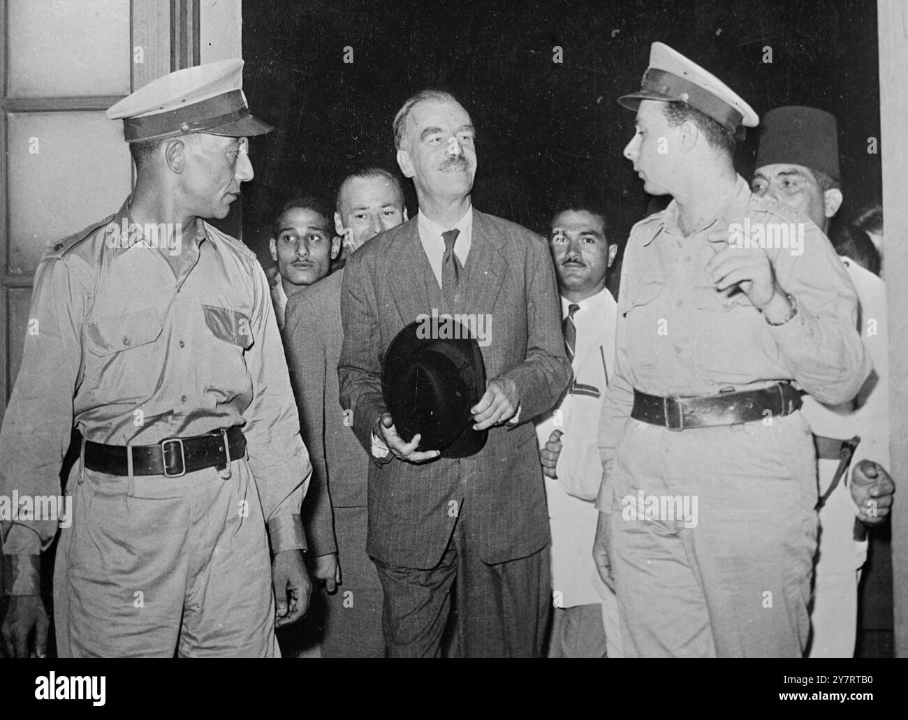 GENERAL ROBERTSON RETURNS TO CAIRO 24.7.53General Sir Brian Robertson ...