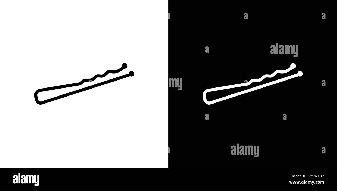 bobby pins icon vector line logo mark or symbol set collection outline style Stock Vector Image ...