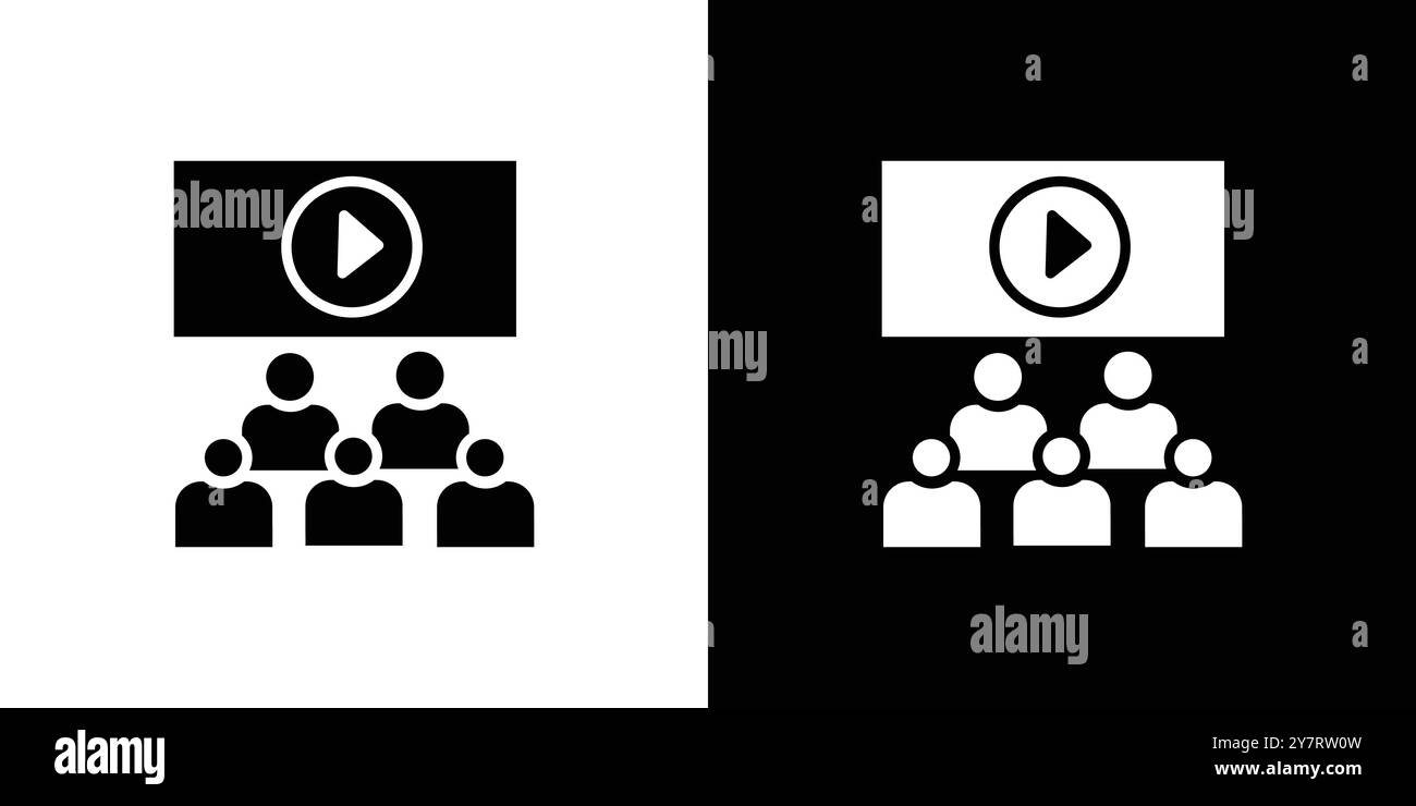 cinema audience icon vector line logo mark or symbol set collection ... cinema audience icon vector line logo mark or symbol set collection ...