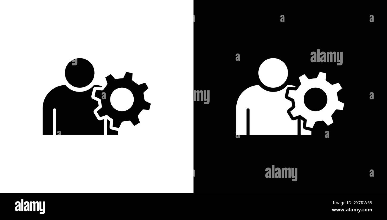 Administrator icon vector line logo mark or symbol set collection ...