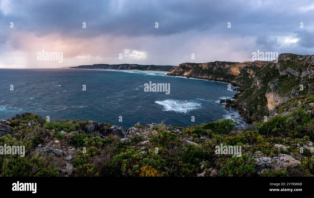 Panorama landscape of cliffs in Western Australia at Point d ...